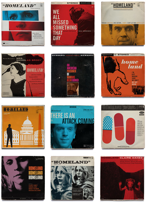 Ty Mattson: Homeland-Inspired Vintage Record Covers - Design Work Life